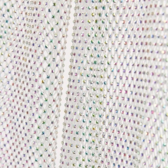 Zara | Dresses | Zara Rhinestone Mesh Dress | Poshmark